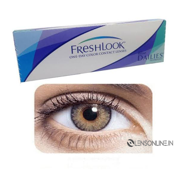 FRESHLOOK DAILIES PURE HAZEL (10 LENSES) @ Rs.589 - Lensonline.in